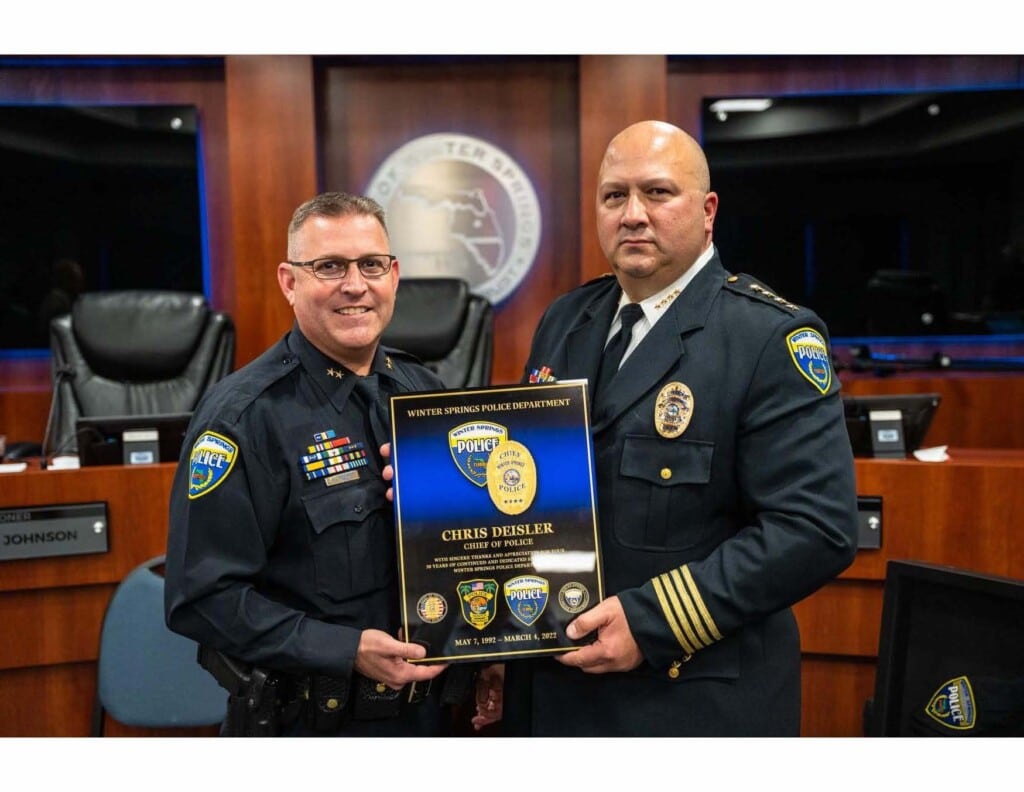 Winter Springs police chief retires – Oviedo Community News